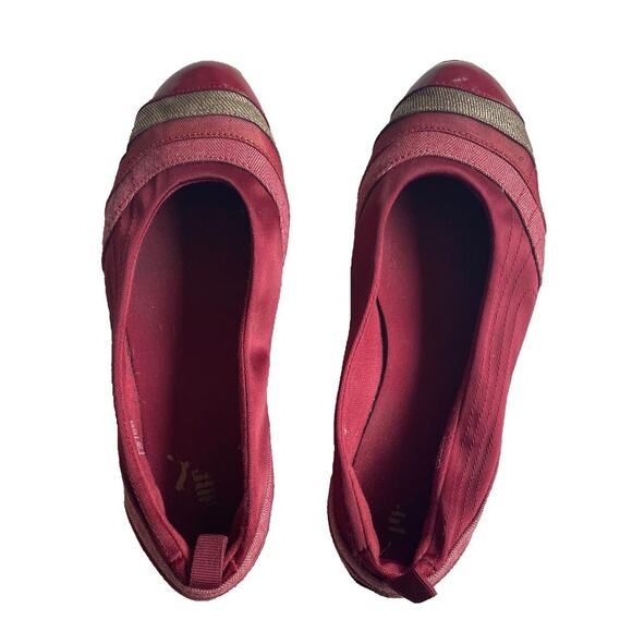 Puma | Shoes | Vintage Maroon Puma Ballet Flats | Poshmark